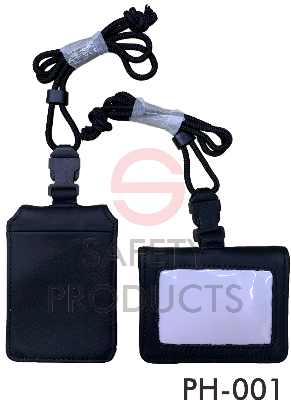 Black Leather Pass Holder – Safetyproduct